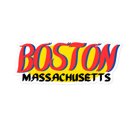 Boston Massachusetts - Jeepney Sign Inspired Sticker – Foodega